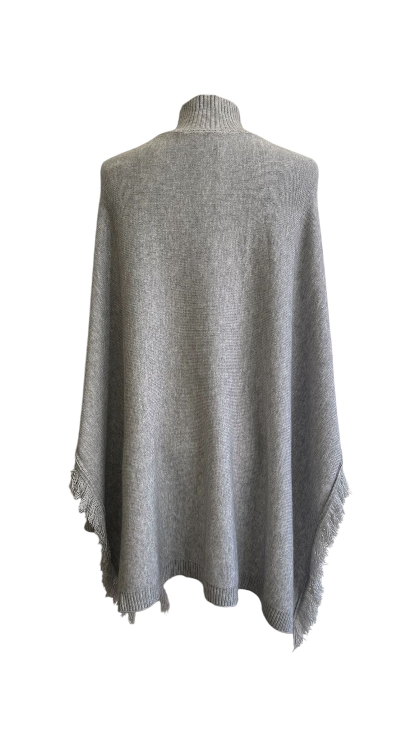 Fringed detailed poncho – Tattitude